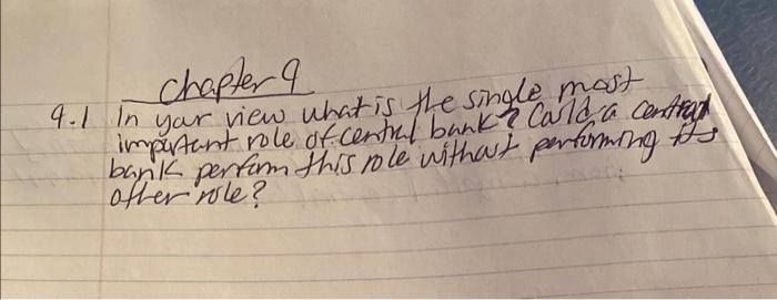 Solved chapter 9 4.1 In yar view uhat is the single most | Chegg.com