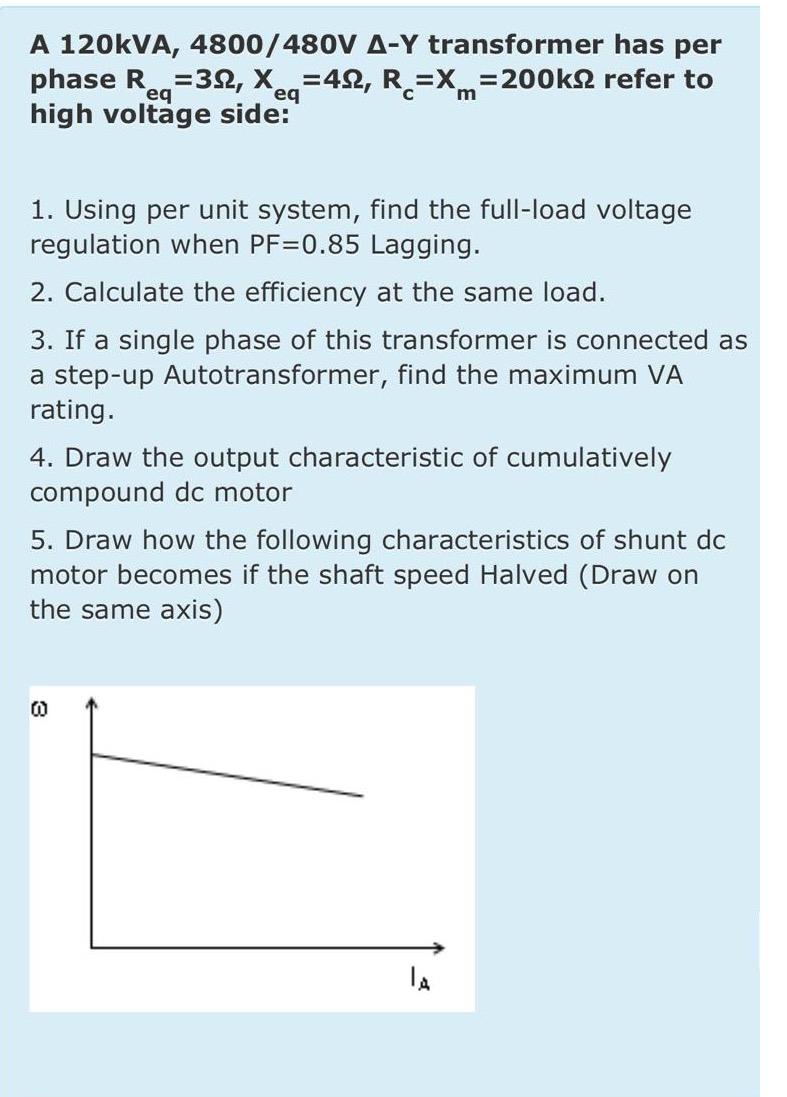 Solved A 120kVA,4800480VΔ-Y ﻿transformer has per phase | Chegg.com