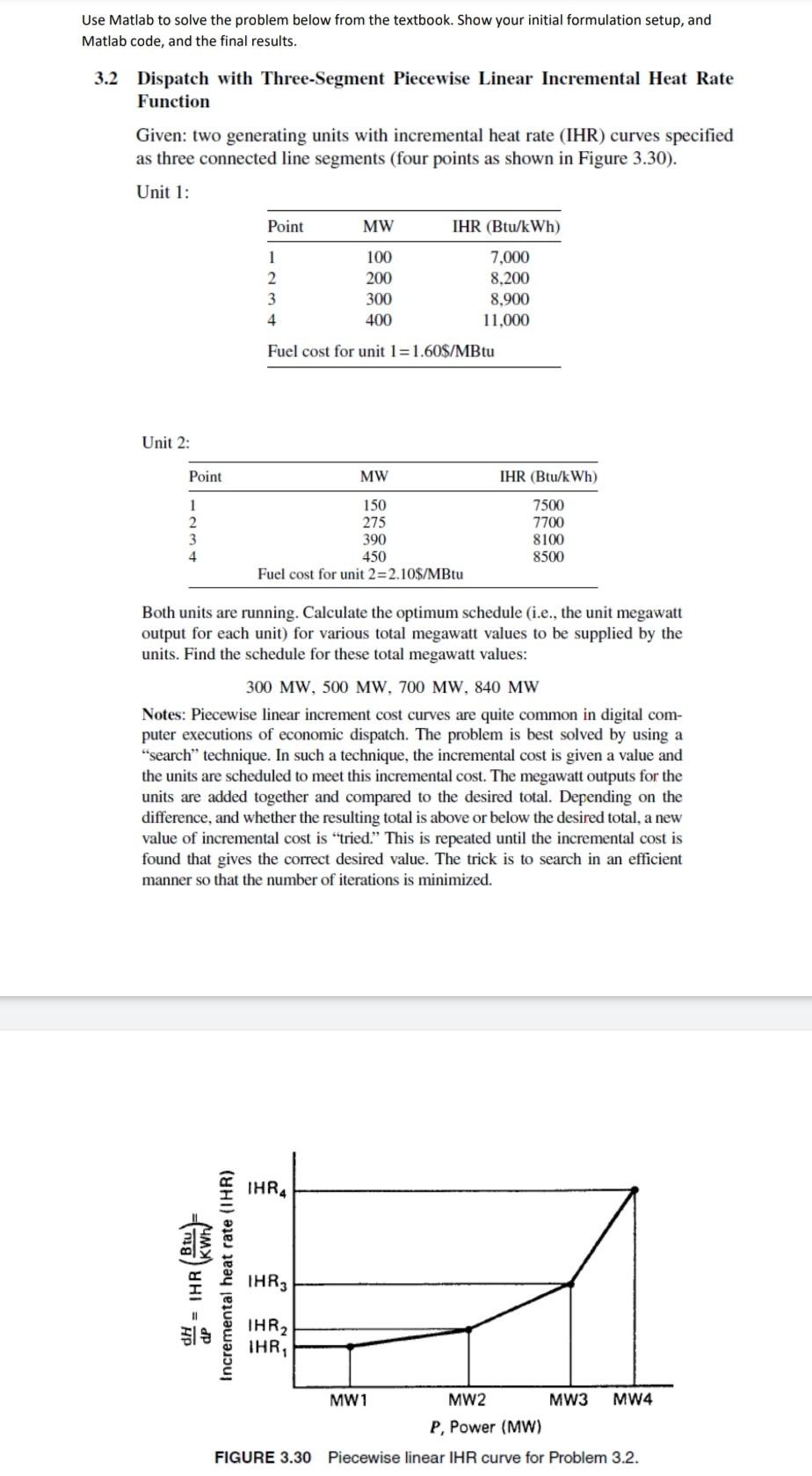 Solved Use Matlab to solve the problem below from the | Chegg.com