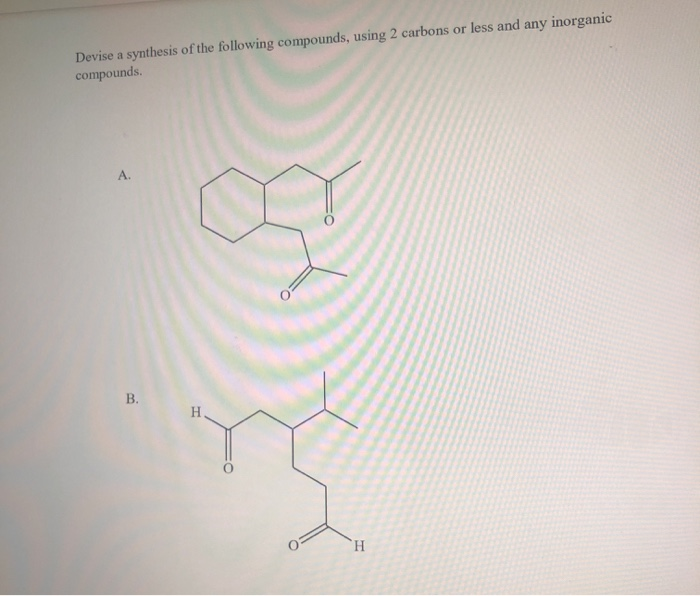 Solved Devise a synthesis of the following compounds, using | Chegg.com