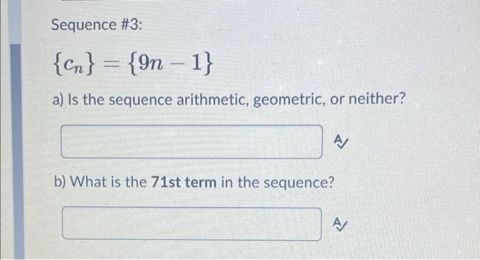 Solved Question 15 (9 points) Listen → For each sequence of | Chegg.com