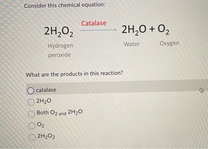 Solved Consider this chemical equation: Hydrogen peroxide | Chegg.com
