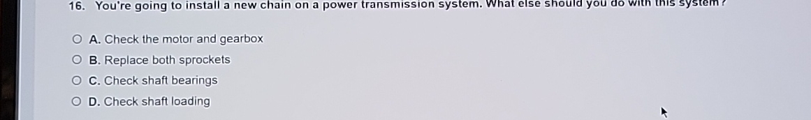 Solved You're going to install a new chain on a power | Chegg.com