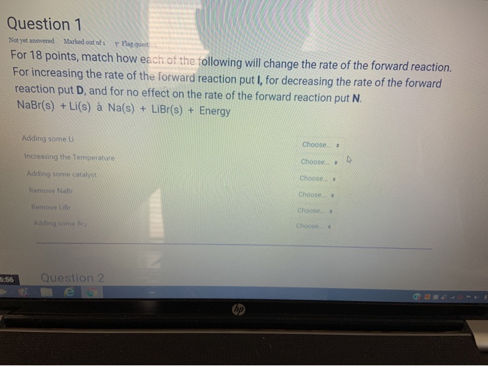 Solved For 18 points match how each of the following will | Chegg.com