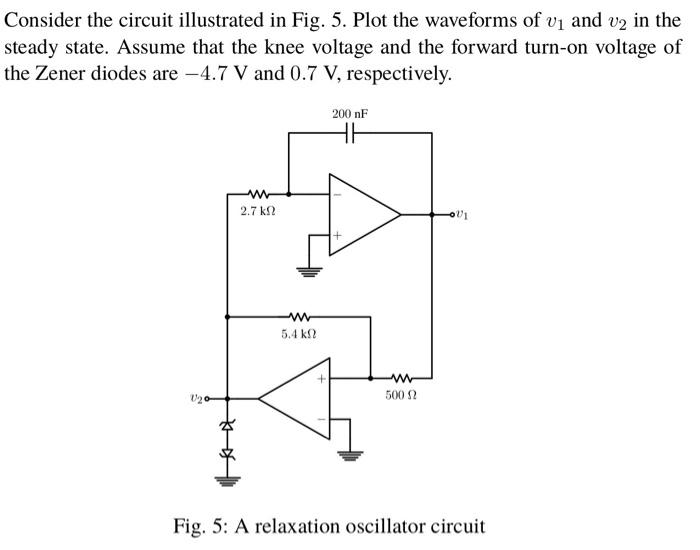 Solved Consider The Circuit Illustrated In Fig 5 Plot The