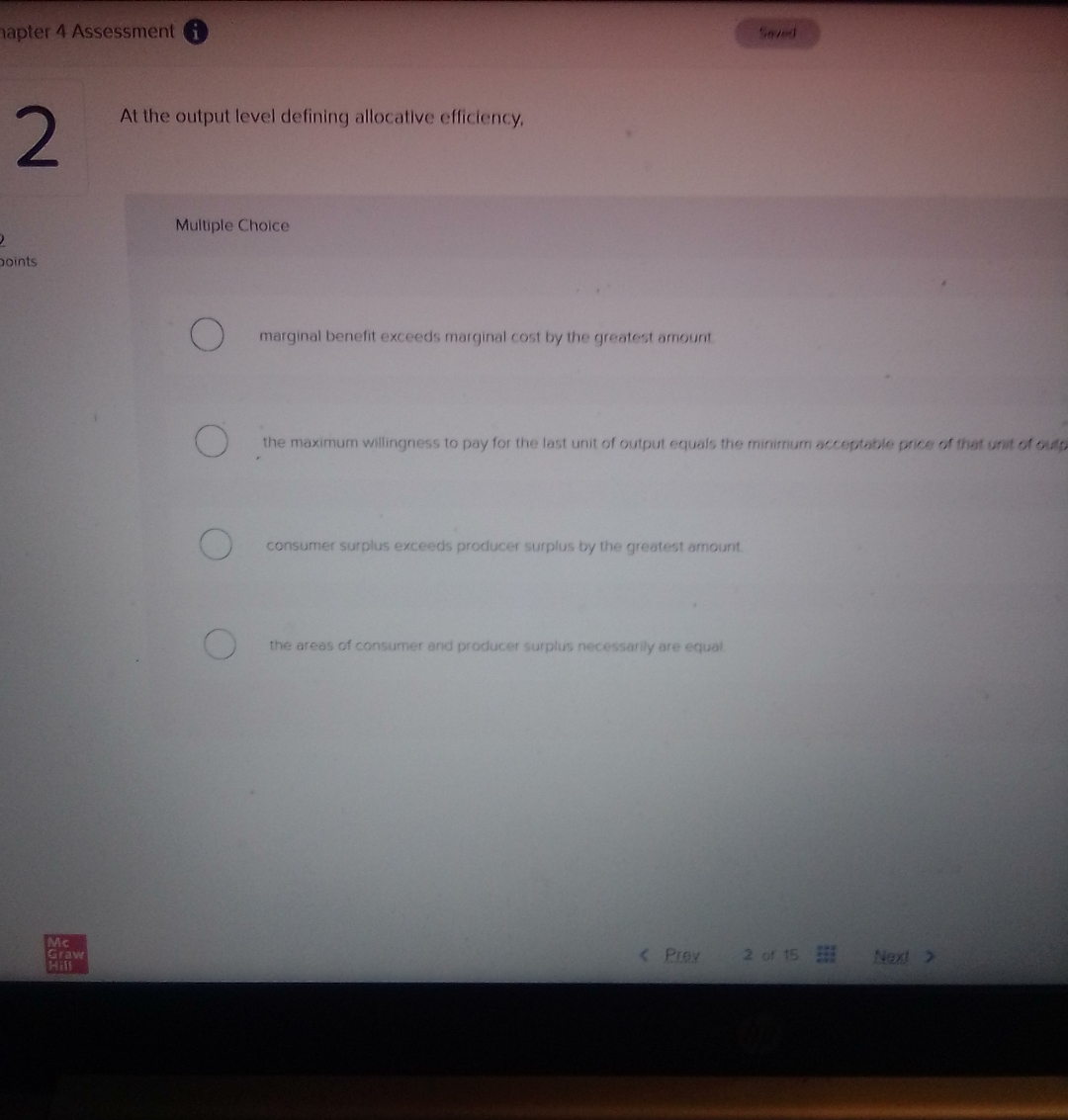 Solved apter 4 ﻿Assessment iSaredAt the output level | Chegg.com