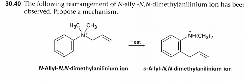 Solved 30.40 ﻿The following rearrangement of | Chegg.com