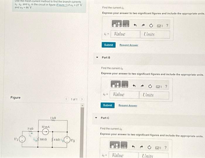 Solved Use the mesh-current method to find the branch | Chegg.com