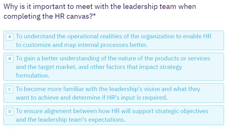 Solved Why is it important to meet with the leadership team | Chegg.com