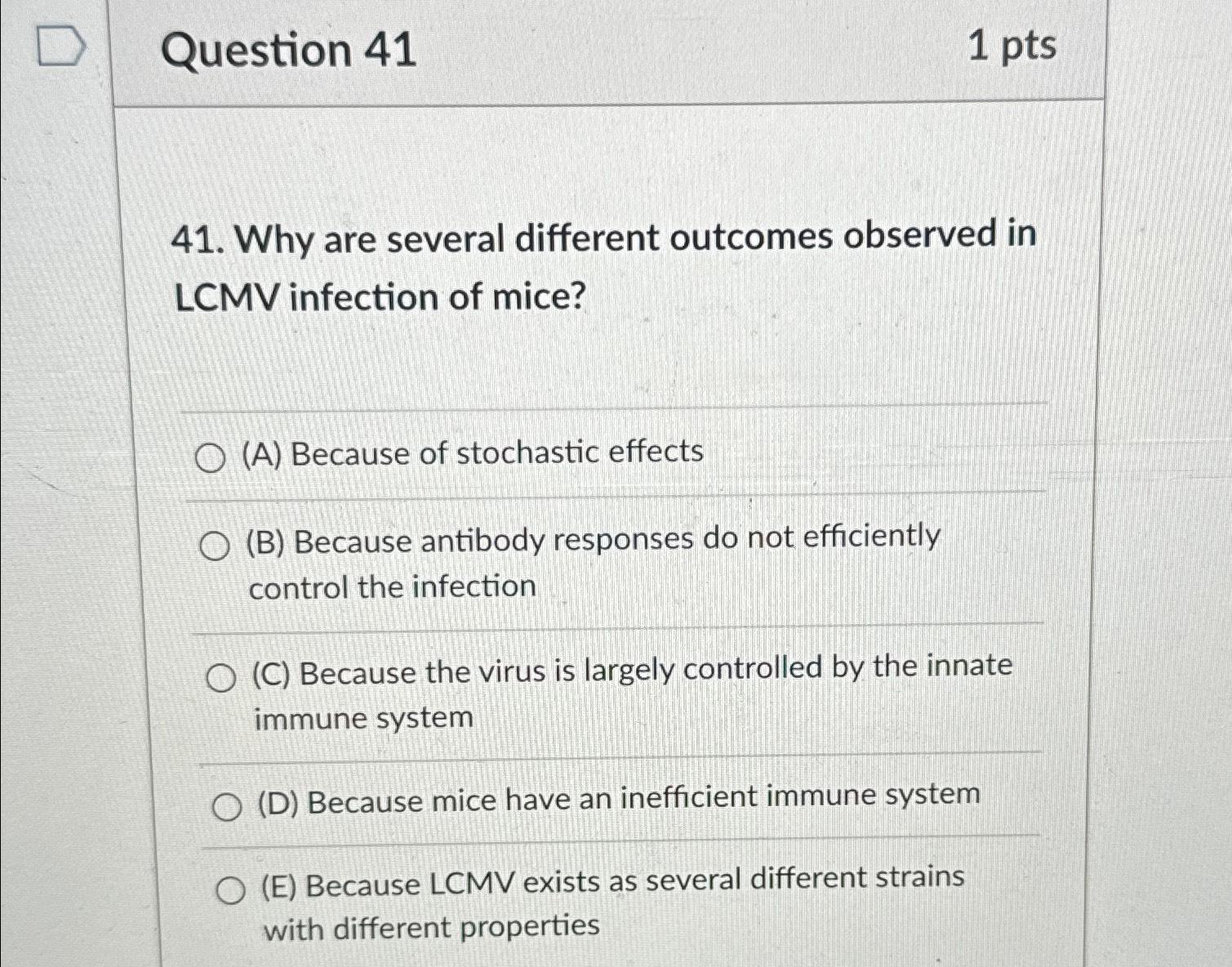 Solved Question 411 ﻿pts41. ﻿Why are several different | Chegg.com