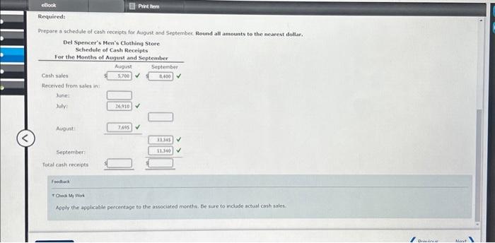 Solved Cash Receipts Del Spencer is the owner and founder of | Chegg.com