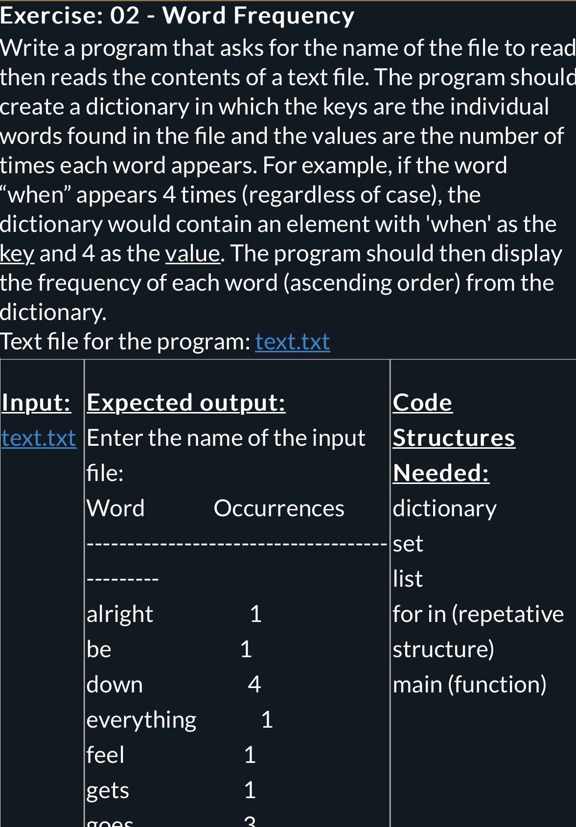 Solved Use code structure needed please. | Chegg.com