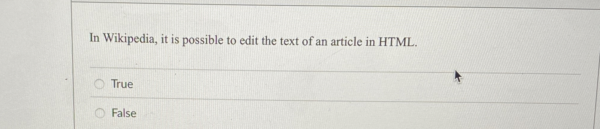 Solved In Wikipedia, it is possible to edit the text of an | Chegg.com