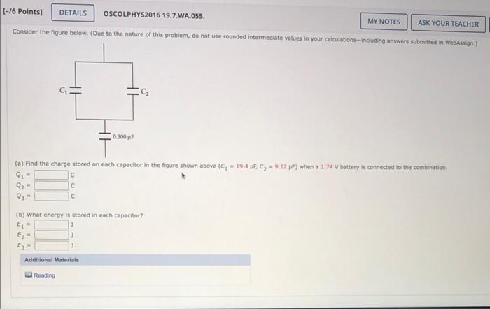Solved (a) Find the charge stored on each capacitor in the | Chegg.com