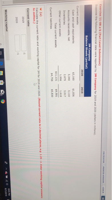 Solved Exercise 11-08 a b (Part Level Submission) Suppose | Chegg.com