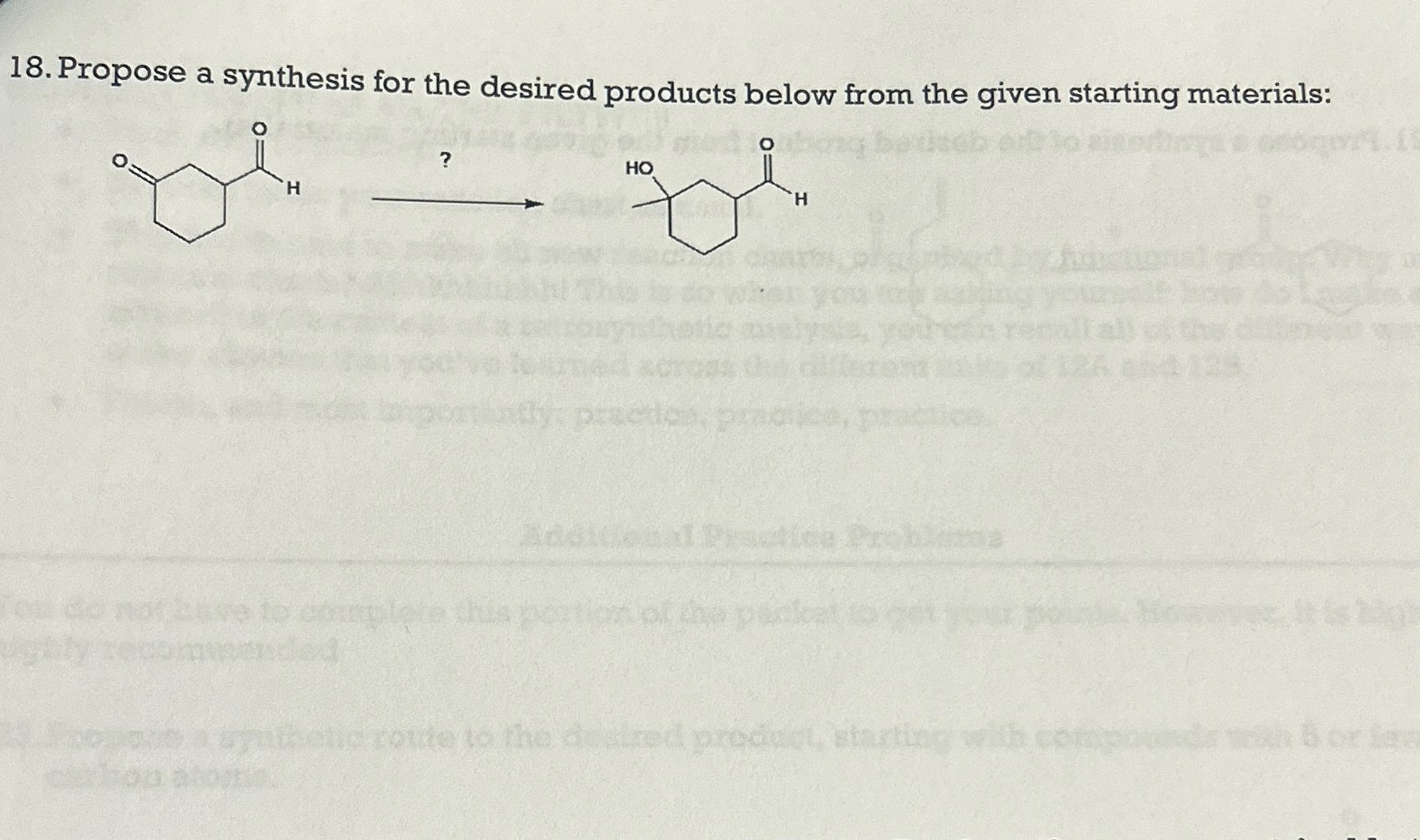 Solved Propose a synthesis for the desired products below | Chegg.com