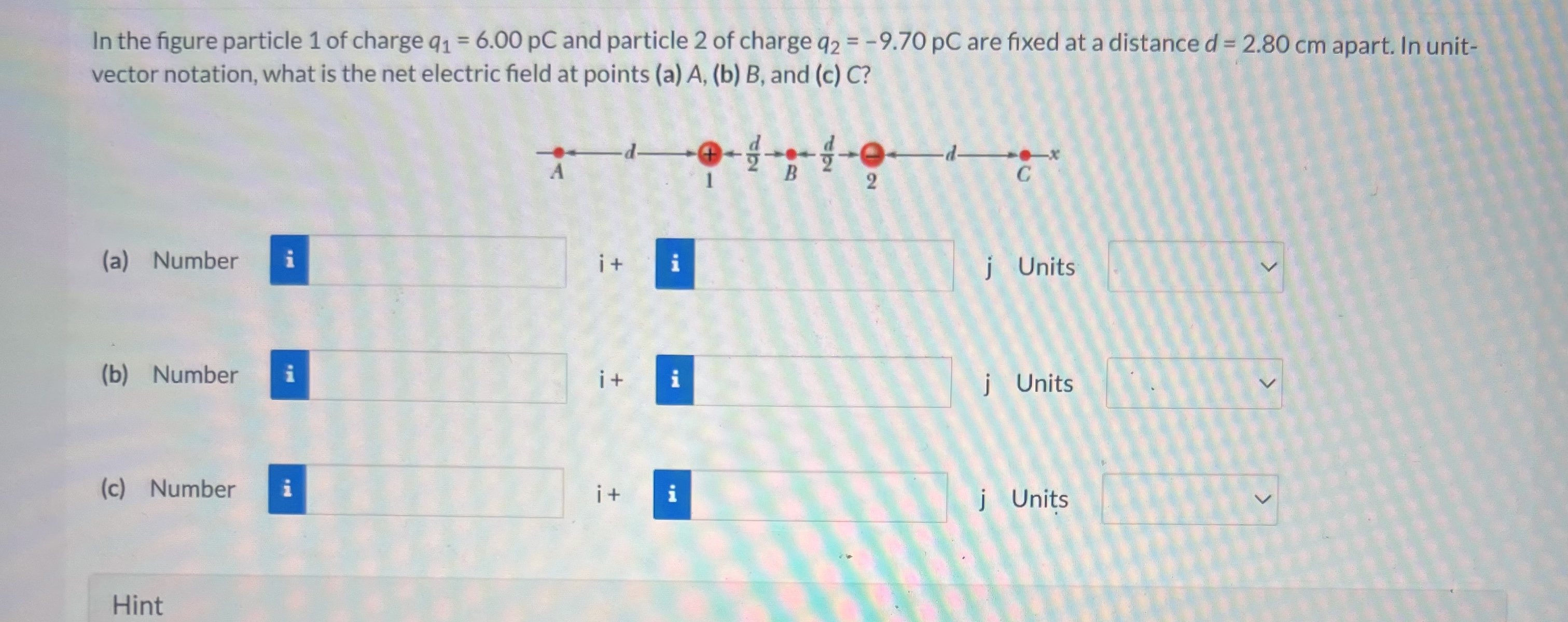 Solved In the figure particle 1 ﻿of charge q1=6.00pC ﻿and | Chegg.com