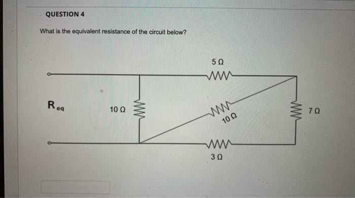 [Solved]: What is the equivalent resistance of the circuit