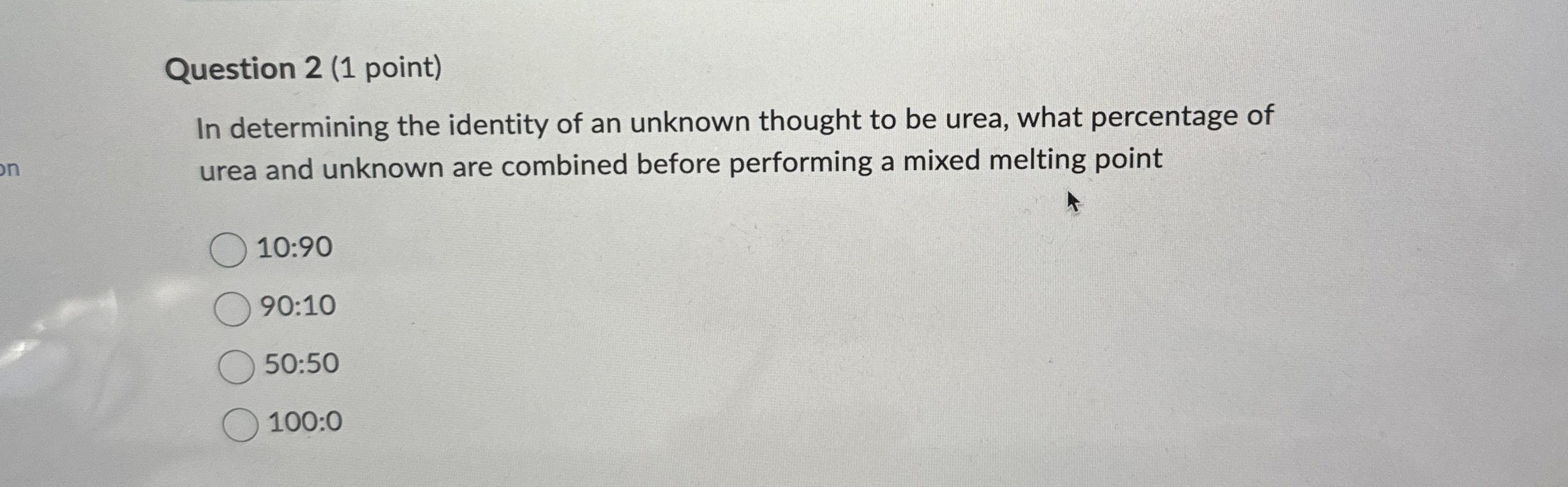 Solved Question 2 (1 ﻿point)In determining the identity of | Chegg.com