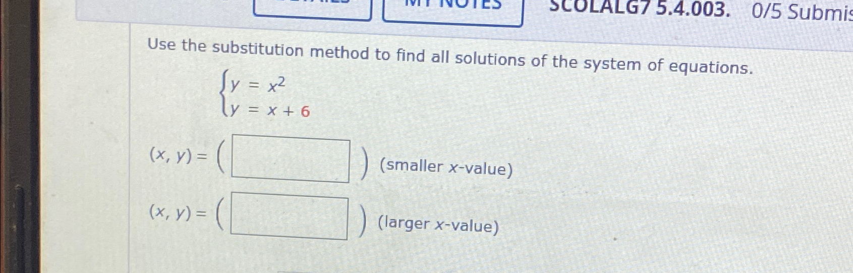 Use the substitution method to find all solutions of | Chegg.com