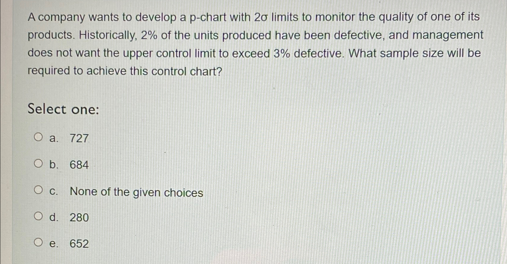 Solved A company wants to develop a p-chart with 2σ ﻿limits | Chegg.com