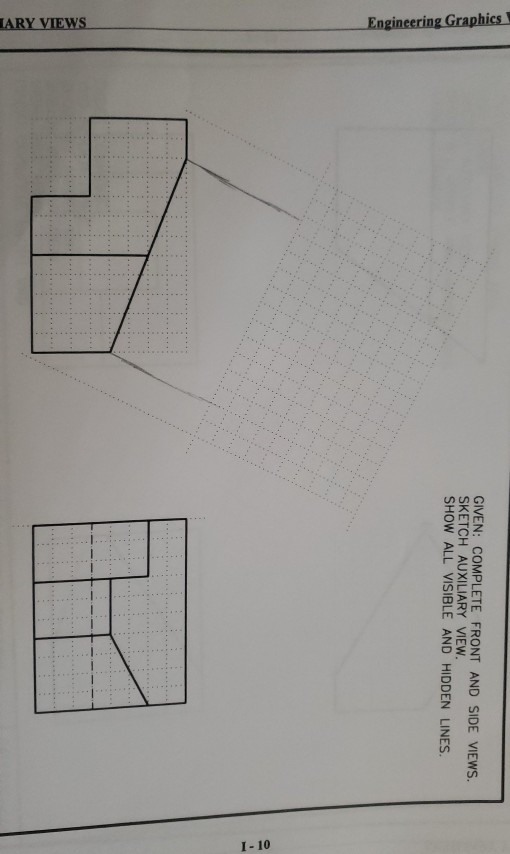 Solved GIVEN: COMPLETE FRONT AND SIDE VIEWS. SKETCH | Chegg.com