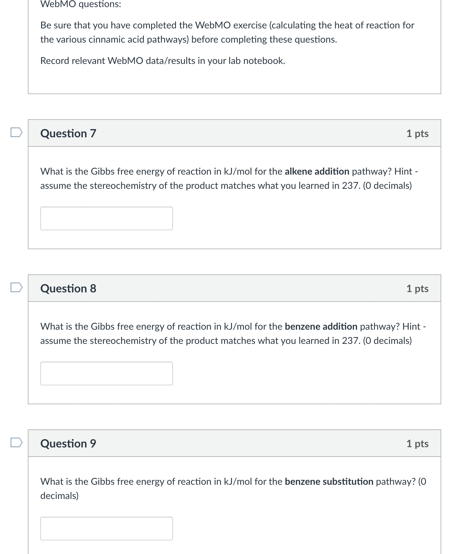 WebMO questions: Be sure that you have completed the | Chegg.com