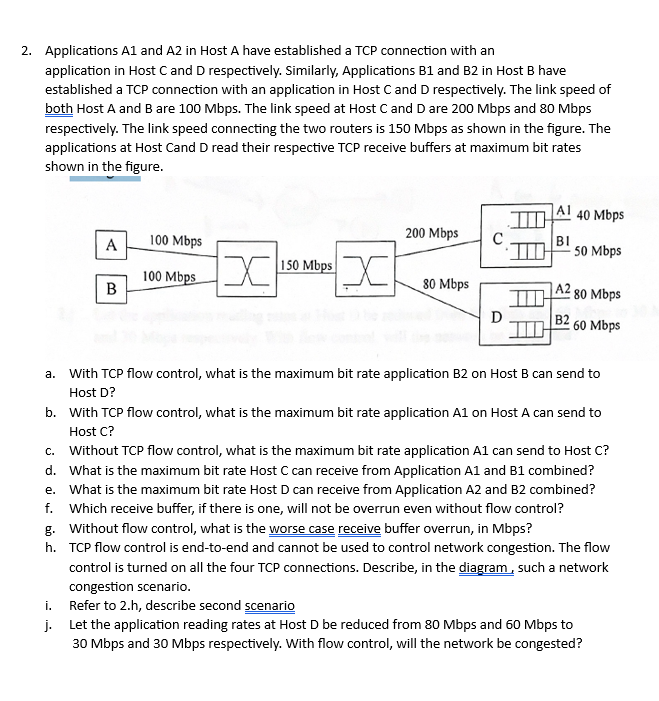 Solved a. ﻿With TCP flow control, what is the maximum bit | Chegg.com