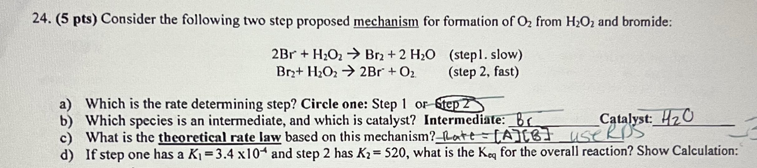 Solved (5 ﻿pts) ﻿Consider the following two step proposed | Chegg.com