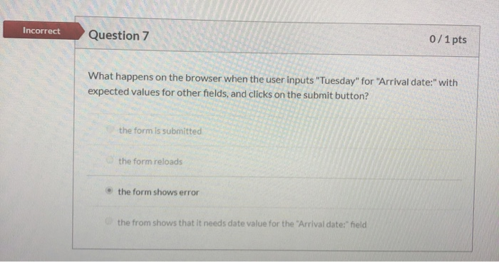 Solved Incorrect Question 4 0/1 pts Which jQuery method can | Chegg.com Solved Incorrect Question 4 0/1 pts Which jQuery method can | Chegg.com