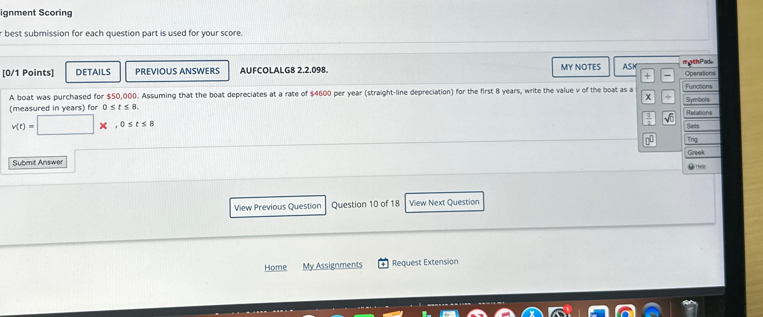 Solved ignment Scoringbest submission for each question part | Chegg.com