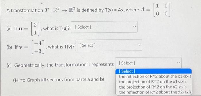 Solved Let A=[a1a2⋯an] be an m×n matrix. If the set of | Chegg.com