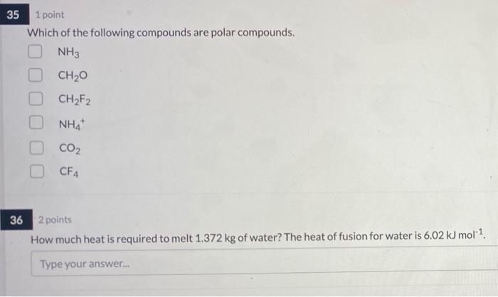 Solved 34 point The bolling point of 2.propanol is 82.6°C, | Chegg.com