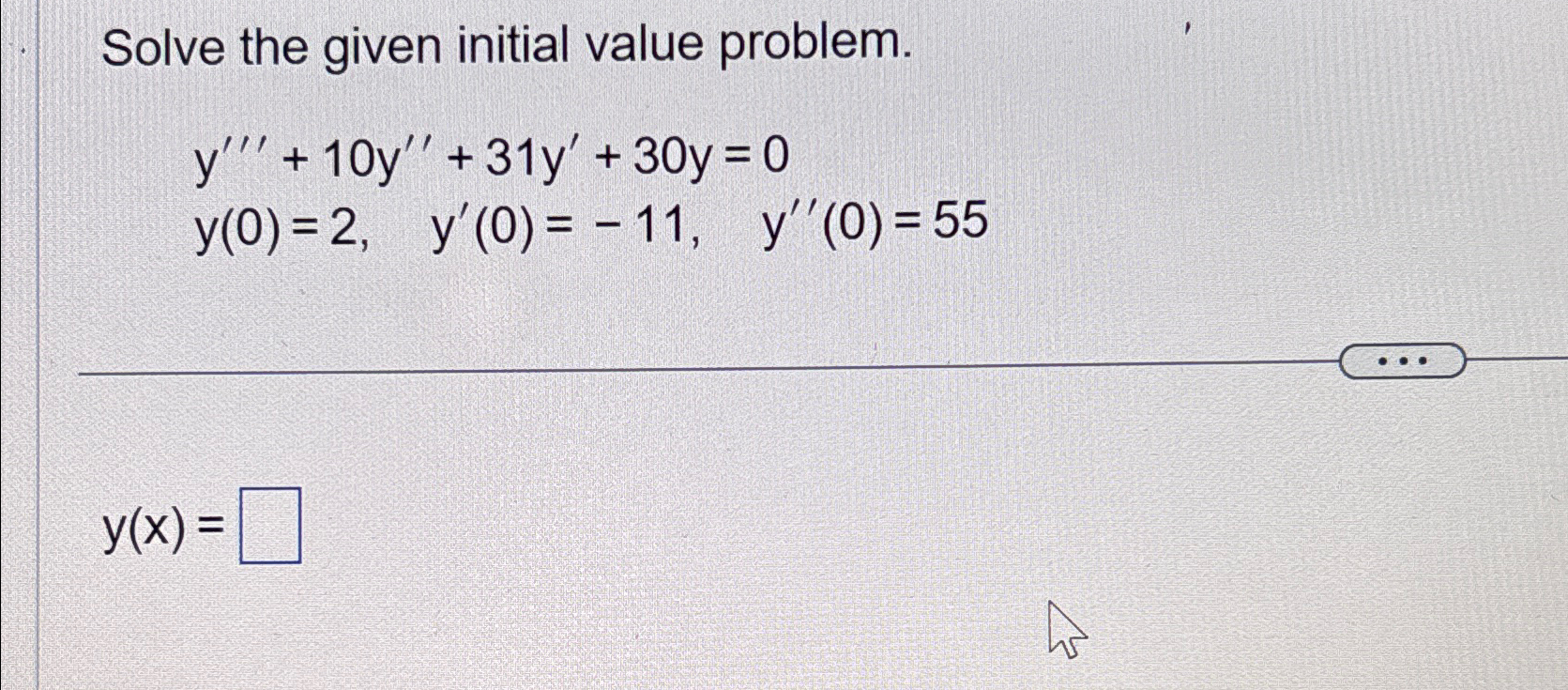 Solved Solve the given initial value | Chegg.com