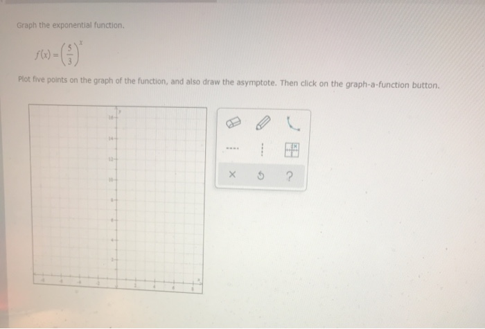 Solved Graph the exponential function. fo Plot five points | Chegg.com