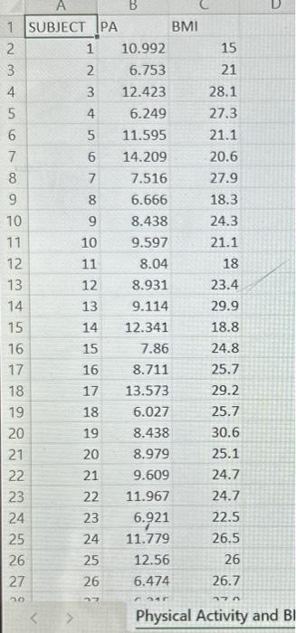 Solved 10. Decrease in physical activity is considered to be | Chegg.com