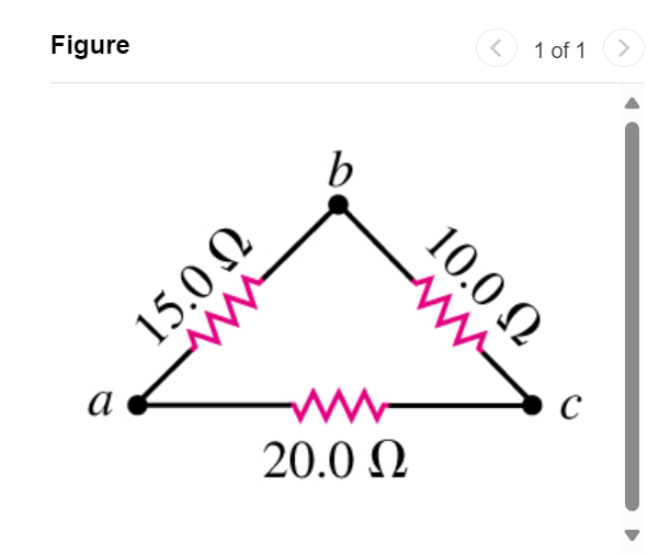 Solved Figure1 ﻿of 1A triangular array of resistors is shown | Chegg.com