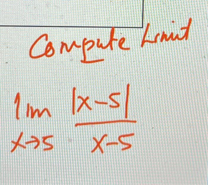 Solved x−5∣x−5∣Ex 6. For what value of the constant c is the | Chegg.com