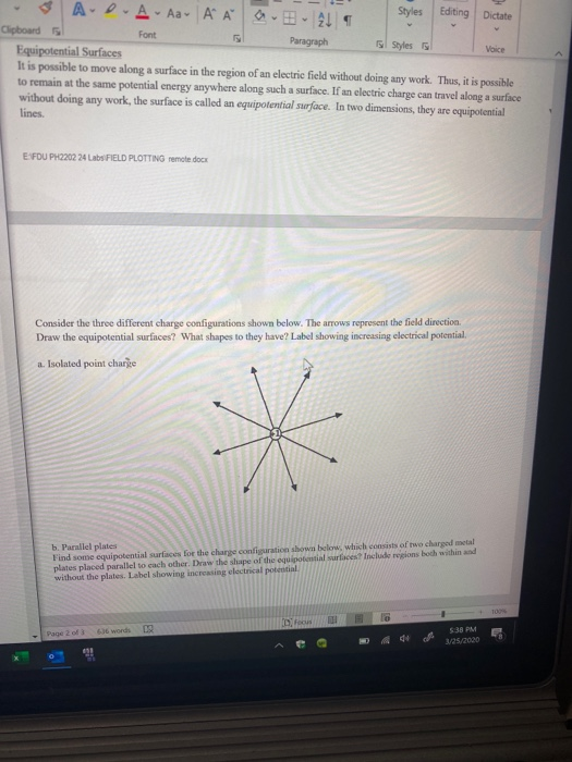 Solved Styles Editing Dictate 3 ADA Aa AA 211 pboard Font | Chegg.com