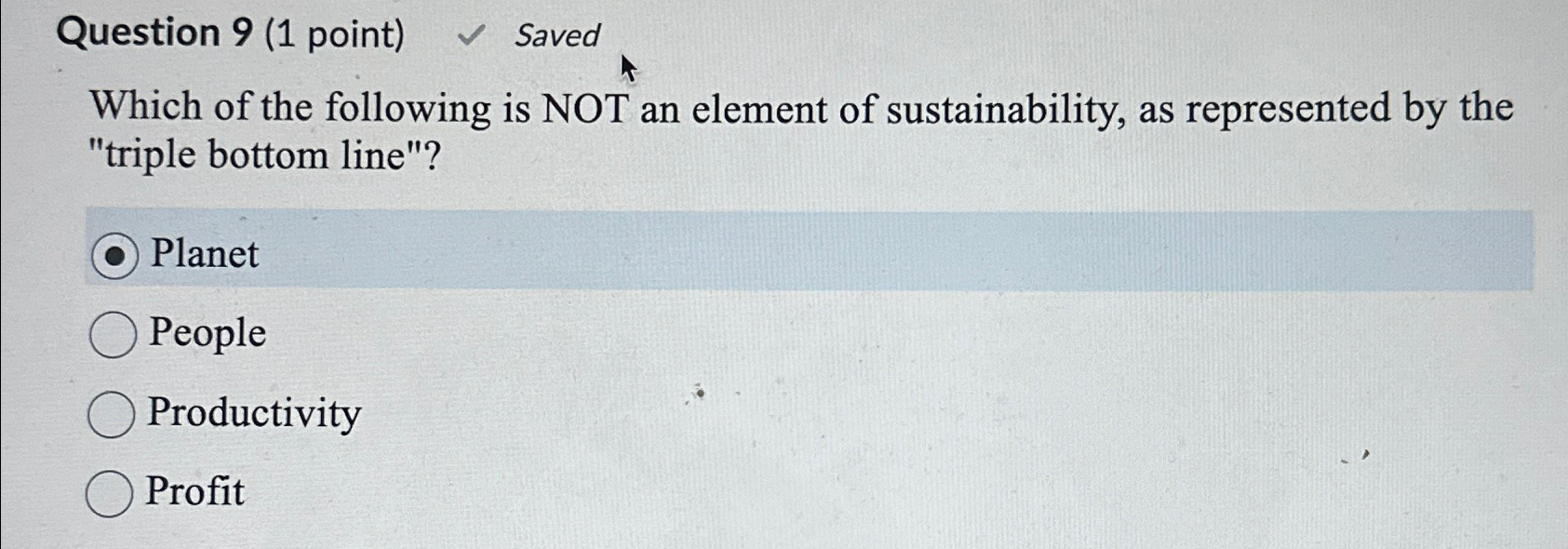 Solved Question 9 (1 ﻿point) ﻿SavedWhich of the following | Chegg.com