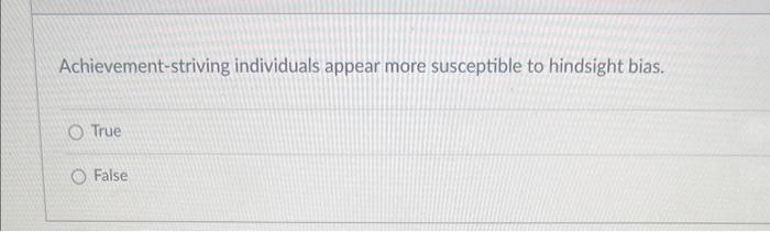 Solved Achievement-striving individuals appear more | Chegg.com