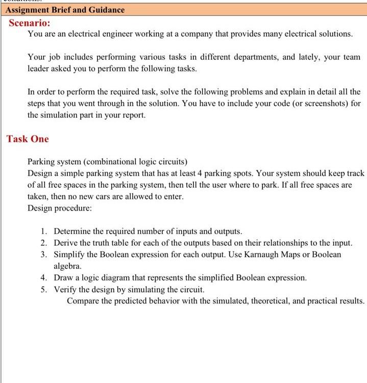 Solved Assignment Brief and Guidance Scenario: You are an | Chegg.com