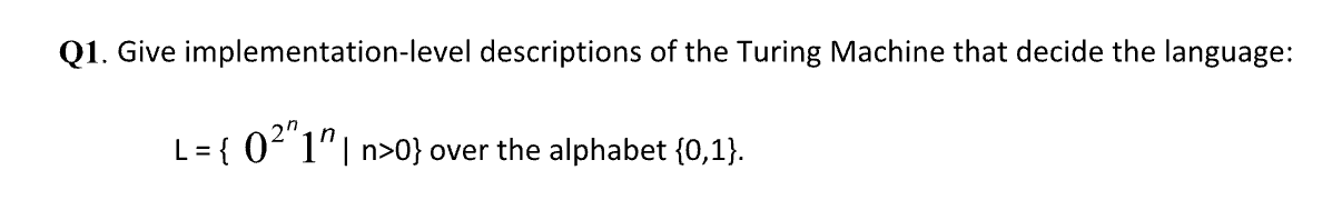 Solved Q1. ﻿Give implementation-level descriptions of the | Chegg.com