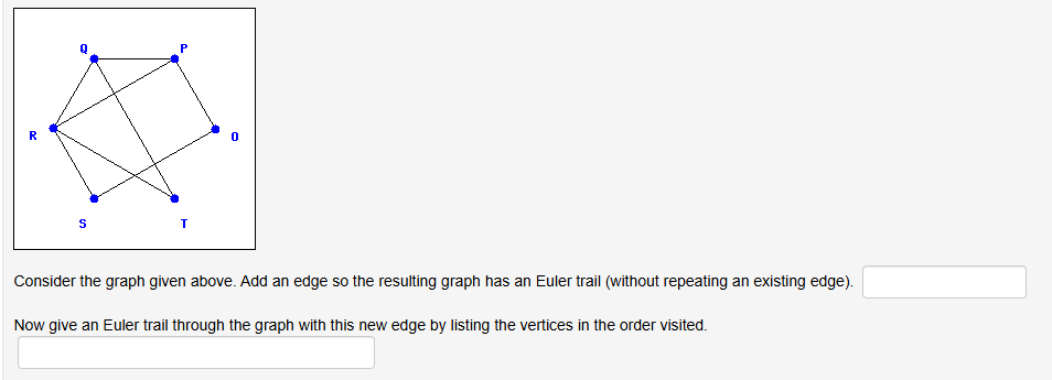 Solved Consider the graph given above. Add an edge so the | Chegg.com