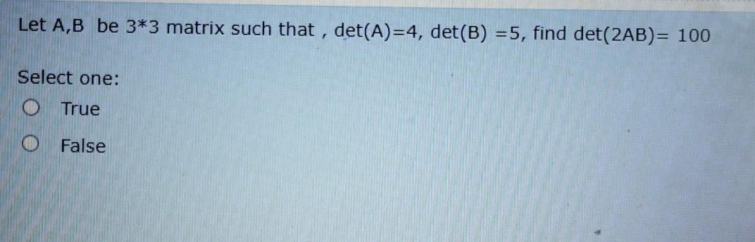 Solved Let A and B be nxn matrices, if A is similar to B | Chegg.com