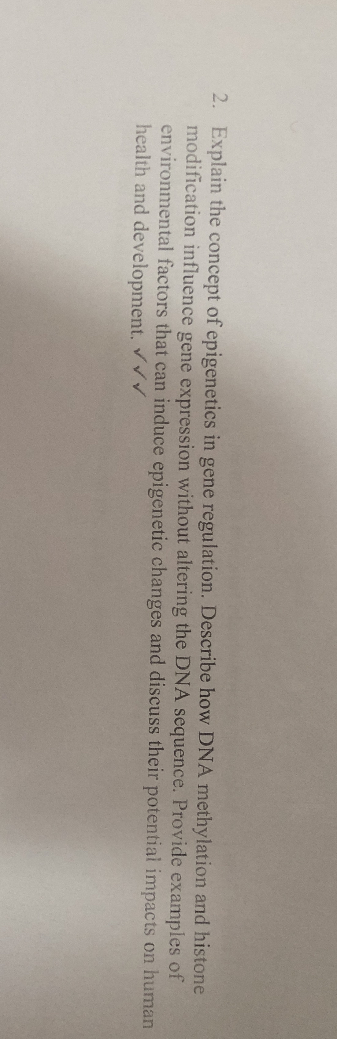 Solved Explain the concept of epigenetics in gene | Chegg.com