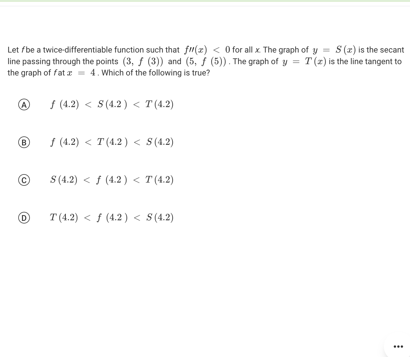 Solved Let F ﻿be A Twice Differentiable Function Such That