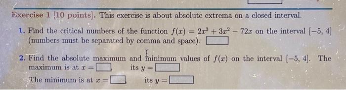 Solved Exercise 1 [10 Points] This Exercise Is About