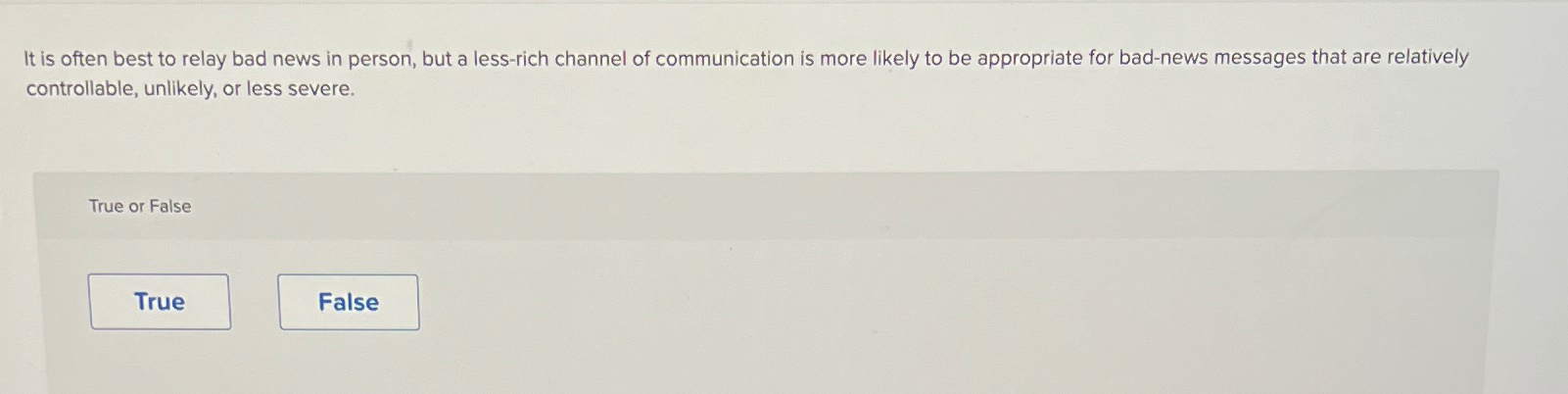 Solved It is often best to relay bad news in person, but a | Chegg.com