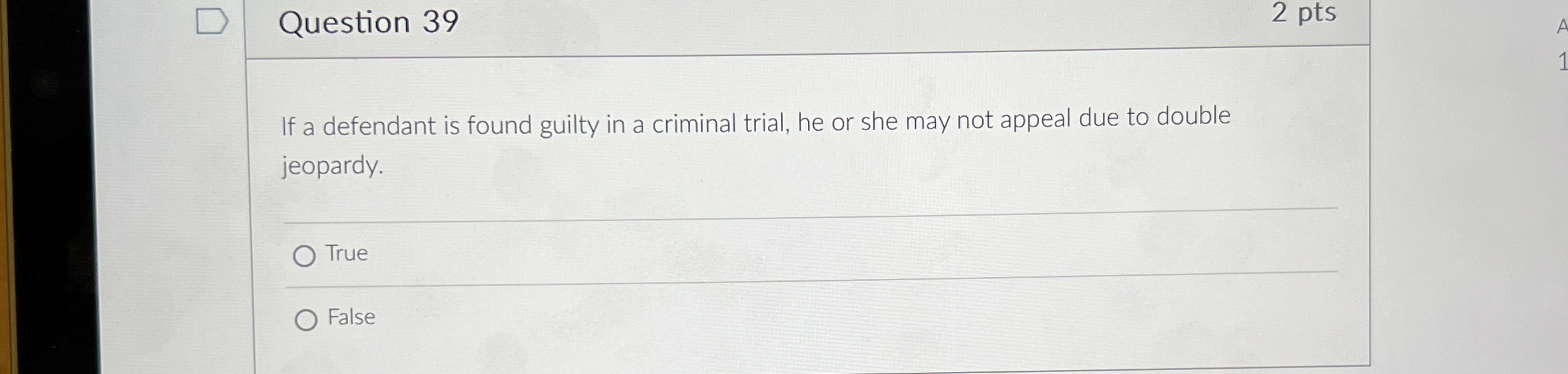 Solved Question 392 ﻿ptsIf a defendant is found guilty in a | Chegg.com